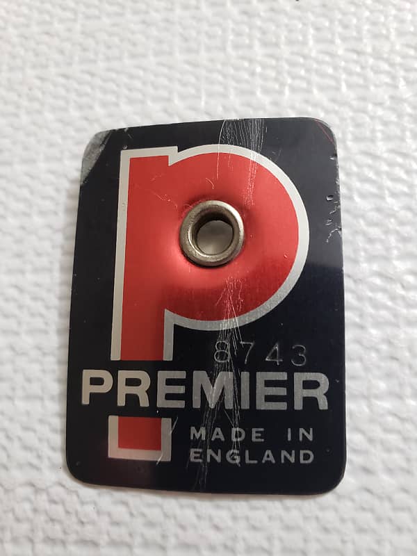 Premier Badge 1970s - Black/Silver | Reverb