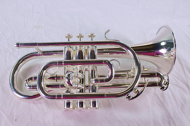 Besson BE-1020-2-0 Performance Bb Cornet in Silver Plate | Reverb