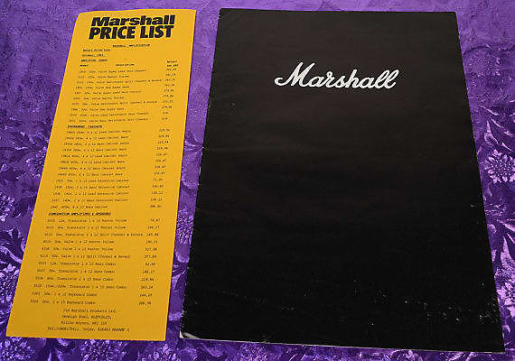 Jim Marshall Amplifiers UK Catalog 1983 Vintage Original | Reverb
