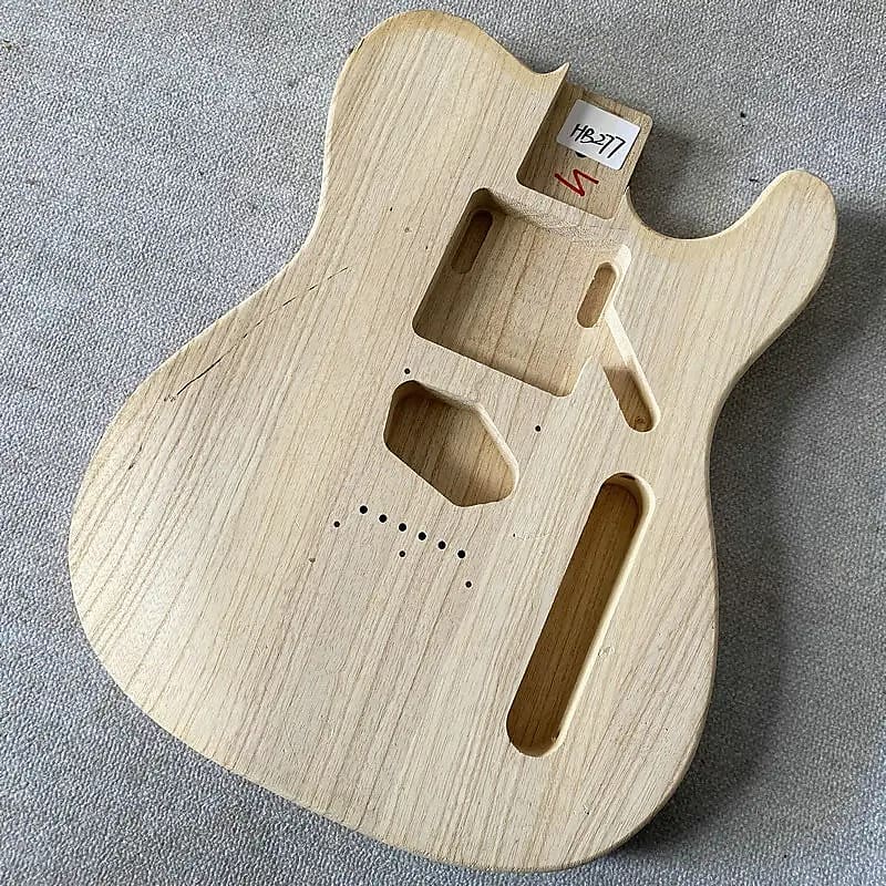 Unfinished Ash Wood Guitar Tele Telecaster Style Body | Reverb