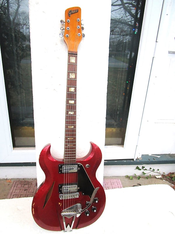 Greco Guitar, 1960's, Japan, Matsumoku Factory, Candy Apple | Reverb