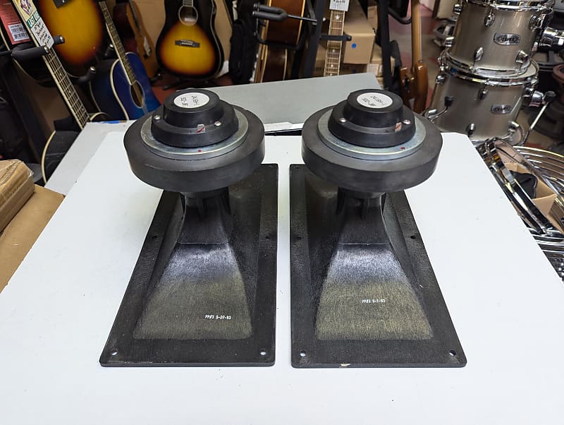 Super Clean! Matched Pair JBL 2416H Horn Drivers & 2373 Flat | Reverb