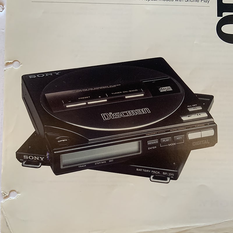 Sony D-T10 1987 dealers sheet | Reverb