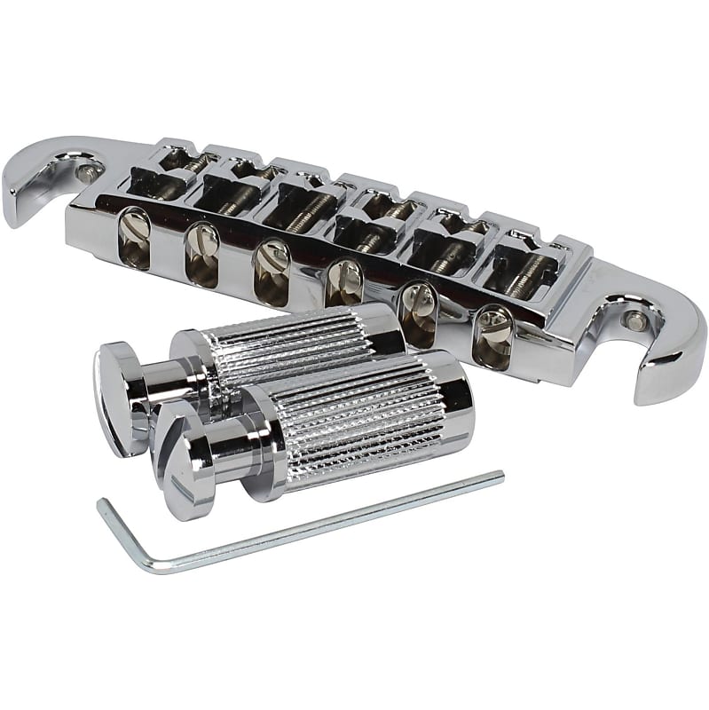 ABM 3024c Adjustable Wraparound Bridge, Brass - Chrome | Reverb