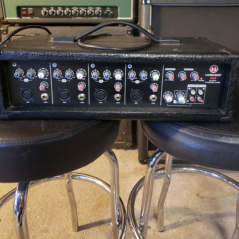 Harbinger M60 - 60 Watt 4 Channel Mixer | Reverb