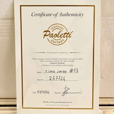 Paoletti Alfa Loft SSS Fabrizio Paoletti- John Cruz | Reverb