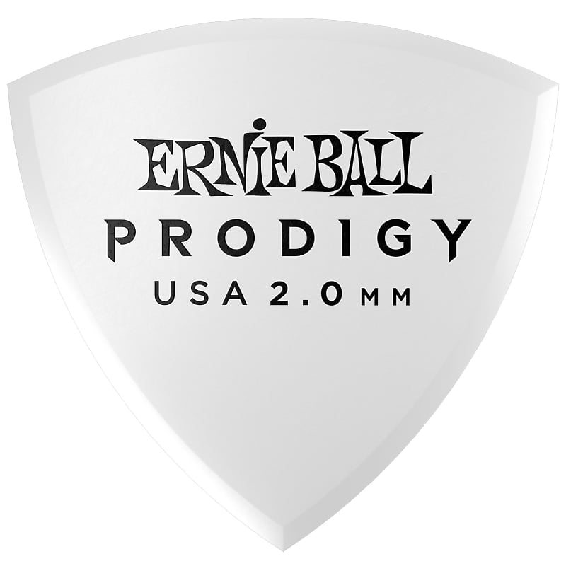 Ernie Ball 2.0mm White Shield Prodigy Picks 6-pack | Reverb