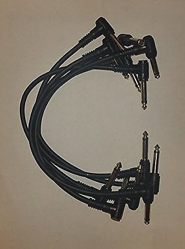 Perfektion Deluxe Six Pack of Black Patch Cables | Reverb