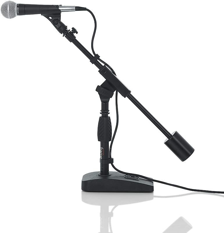 Gator Frameworks Short Weighted Base Microphone Stand with | Reverb