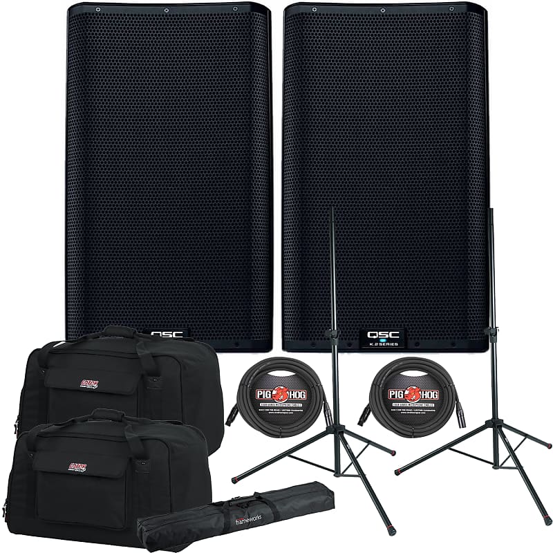 QSC K12.2 - K.2 Series Active 12" Loudspeakers (Pair) w/ | Reverb