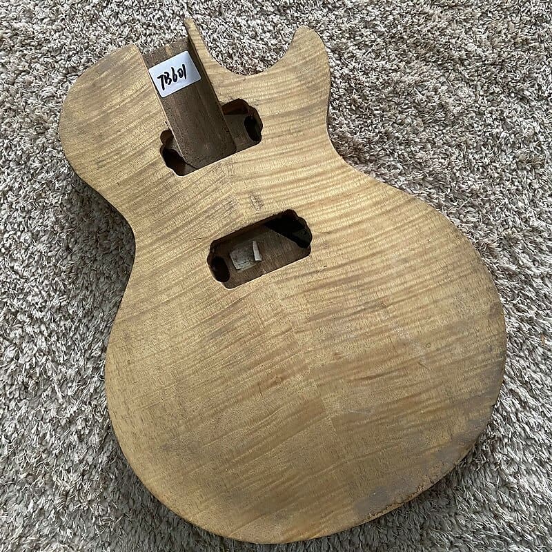 Mahogany Wood LP Les Paul Style Guitar Unfinished Body | Reverb