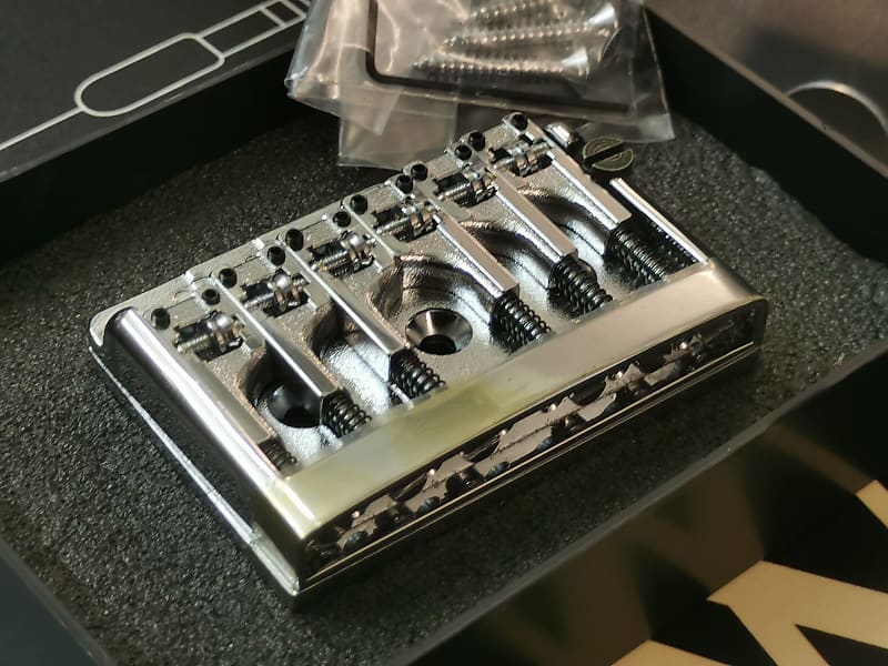 Schaller 475 Flatmount Bridge 3D-6 - Chrome | Reverb