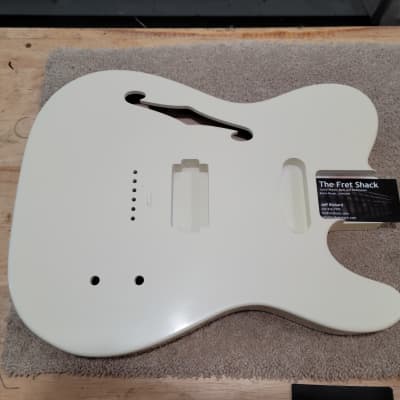 MJT Thinline Telecaster Body 2022 - Relic White | Reverb