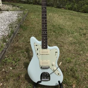 Fender VM Jazzmaster Sonic Blue with Matching Headstock | Reverb