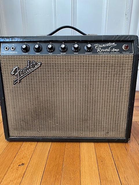 Fender Princeton Reverb Amplifier 1966 Blackface | Reverb