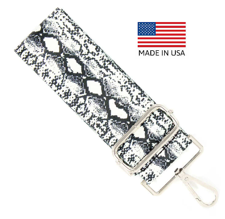 Guitar Strap | Handbag Strap | Gray Snakeskin | Reverb