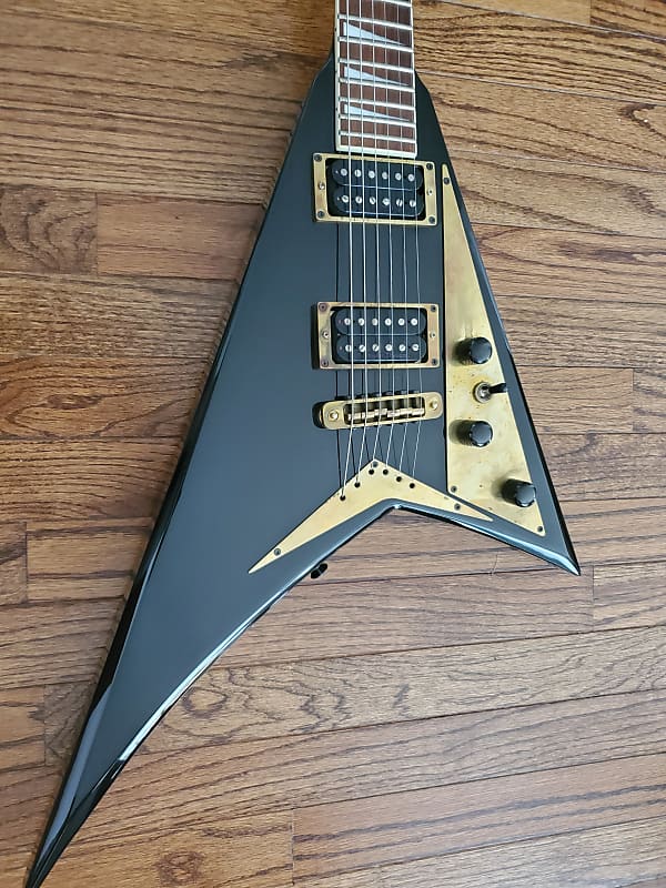 Jackson Rhoads RRXT Concorde Mk II Build 2010 - Black/Gold | Reverb