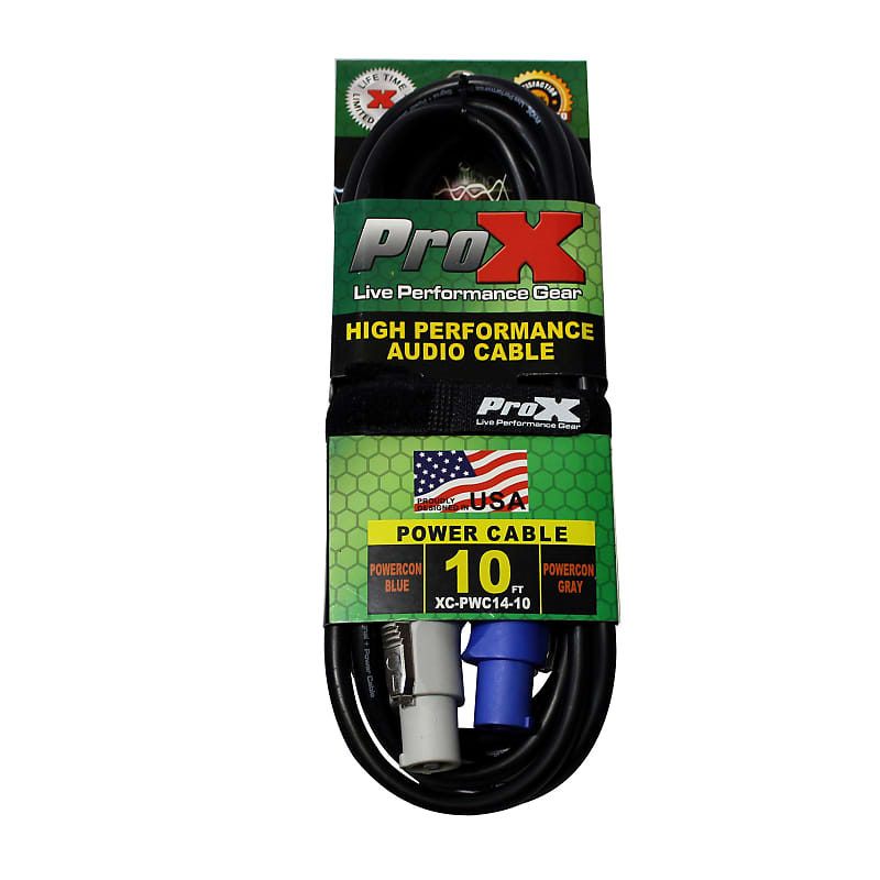 XC-PWC14-10 10 Ft. 14 AWG High Performance PowerCon Link Grey | Reverb