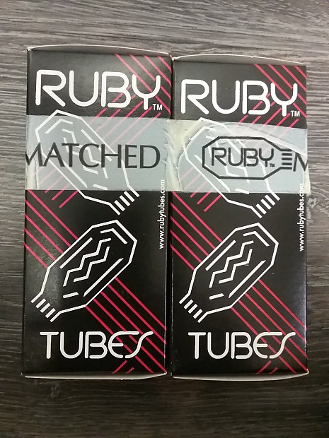 Ruby EL34 Power Tubes Matched Pair | Reverb