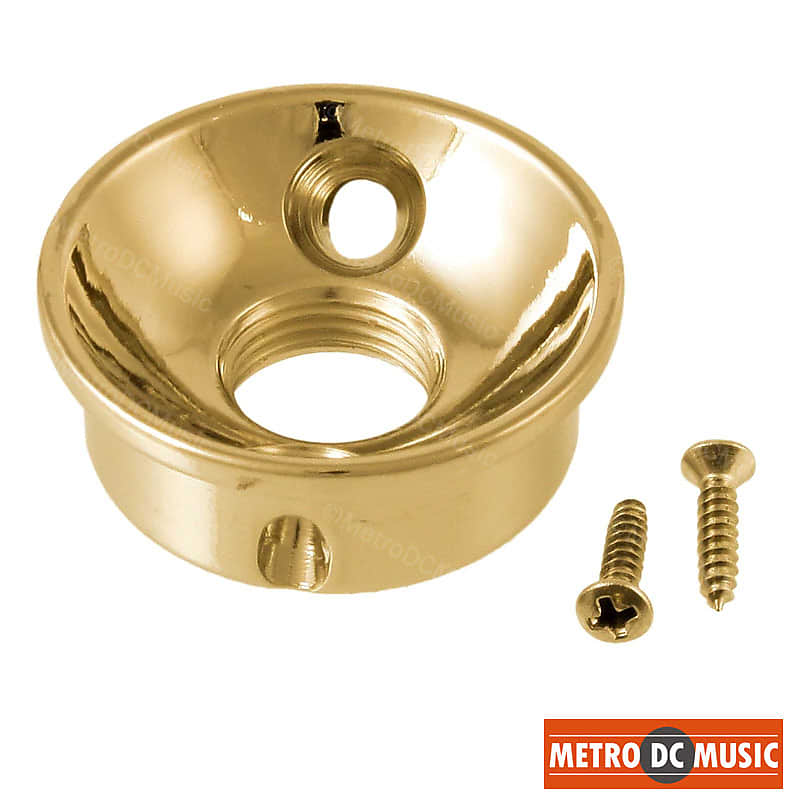 ELECTROSOCKET Jack Plate fits Fender Telecaster GOLD Upgrade | Reverb