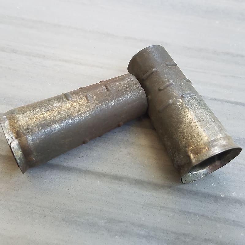 Unknown Pair (2) Tube Shields 12AX7 9-pin Tapered T50-04 | Reverb