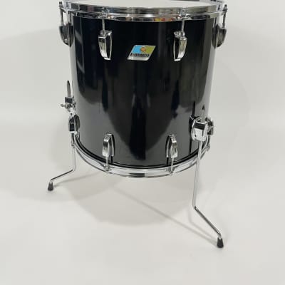 1978 Ludwig Big Beat 4-piece Drum Set in Black Cortex | Reverb