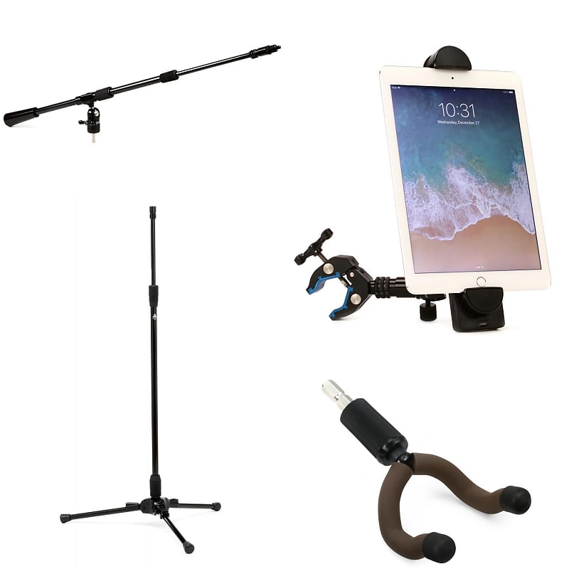 Triad-Orbit T2 Boom Mic Stand with Tablet and Guitar Holder | Reverb
