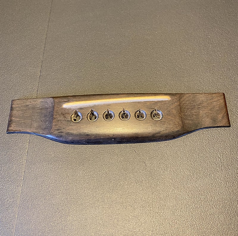 Martin D-18 Ebony Acoustic Guitar Bridge 1970-1990 | Reverb