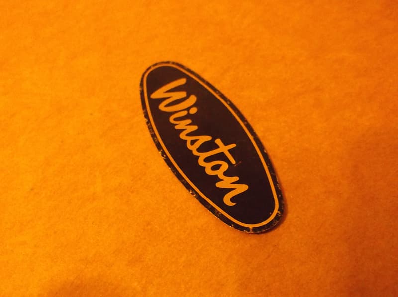 Vintage Winston Guitar Neck Headstock Logo Badge Emblem | Reverb