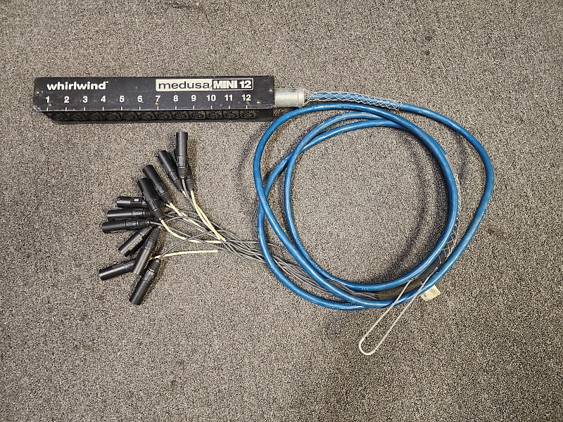 15' Whirlwind Medusa Mini 12 XLR snake | Reverb