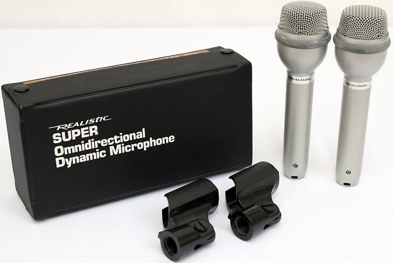 Vintage Realistic 33-1070 Omnidirectional Dynamic Microphone | Reverb