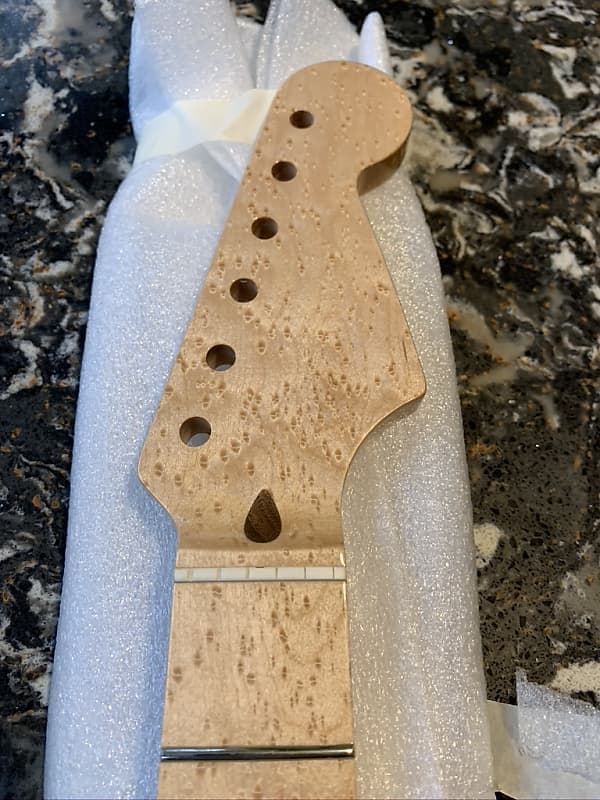 Warmoth 3A Birdseye Maple Stratocaster Neck w/finish 2019 | Reverb