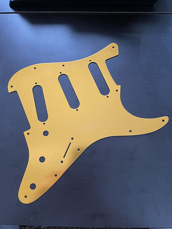 Fender Stratocaster 11-Hole Gold / Bronze Anodized Pickguard | Reverb