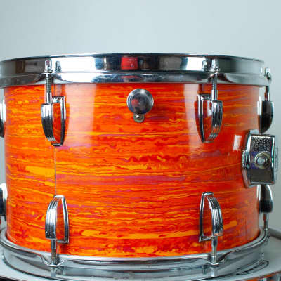 1960s Ludwig "Mod Orange" Drum Set | Reverb