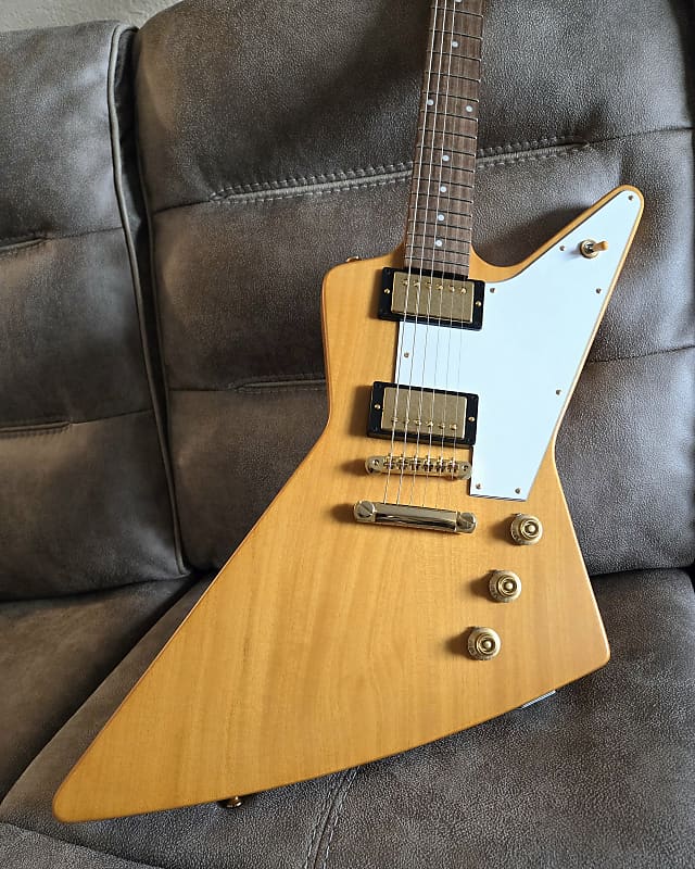 Epiphone '58 Korina Explorer 2024 - Natural | Reverb