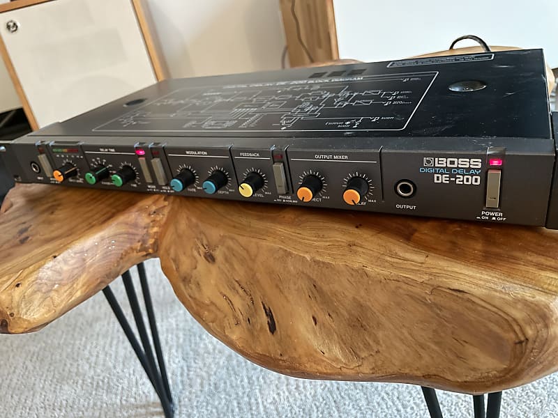 Boss DE-200 Digital Delay Vintage 80's Rack 12bit Lo Fi | Reverb