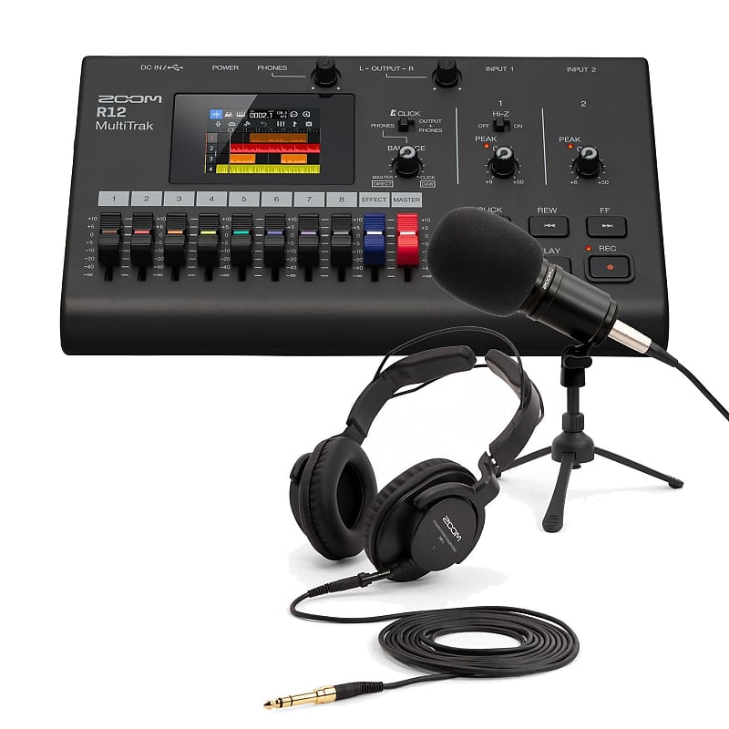 Zoom R12 MultiTrak Digital Recorder w/ Zoom ZDM-1 Microphone | Reverb