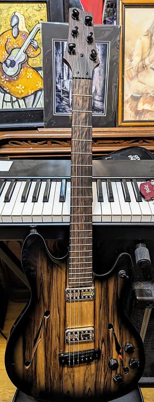 Warmoth Mooncaster Semi-Hollow Body Electric Guitar | Reverb