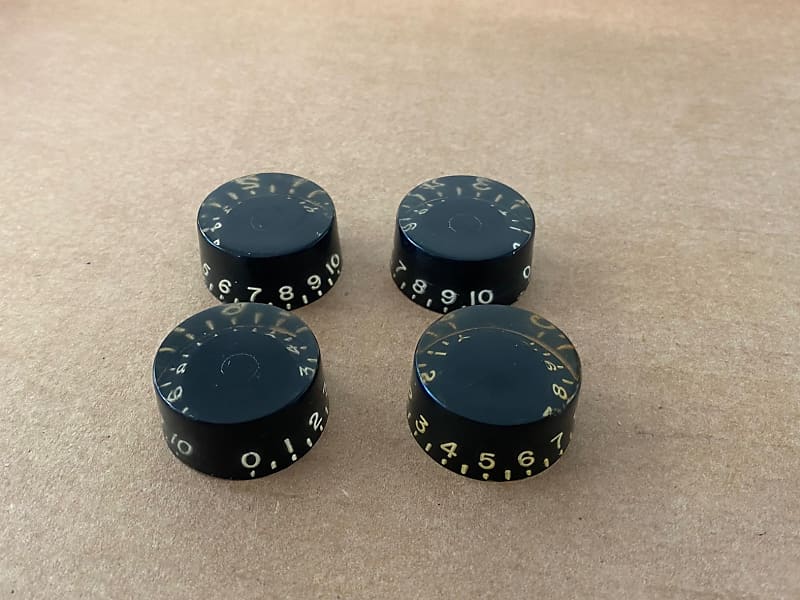 Gibson Vintage Black Barrel Speed Knobs Les Paul ES SG 1967 | Reverb