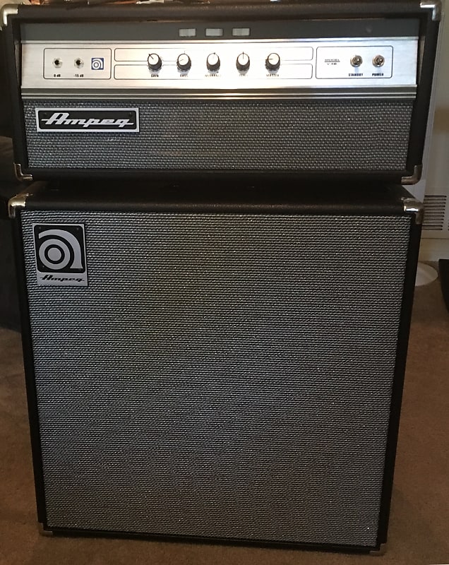 Ampeg V4B Ampeg 100W Tube Bass Head and 2x12 Cabinet 2017 | Reverb
