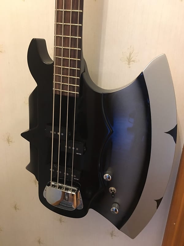 Cort Gene Simmons Axe-2 Bass 2010 Black/silver | Reverb