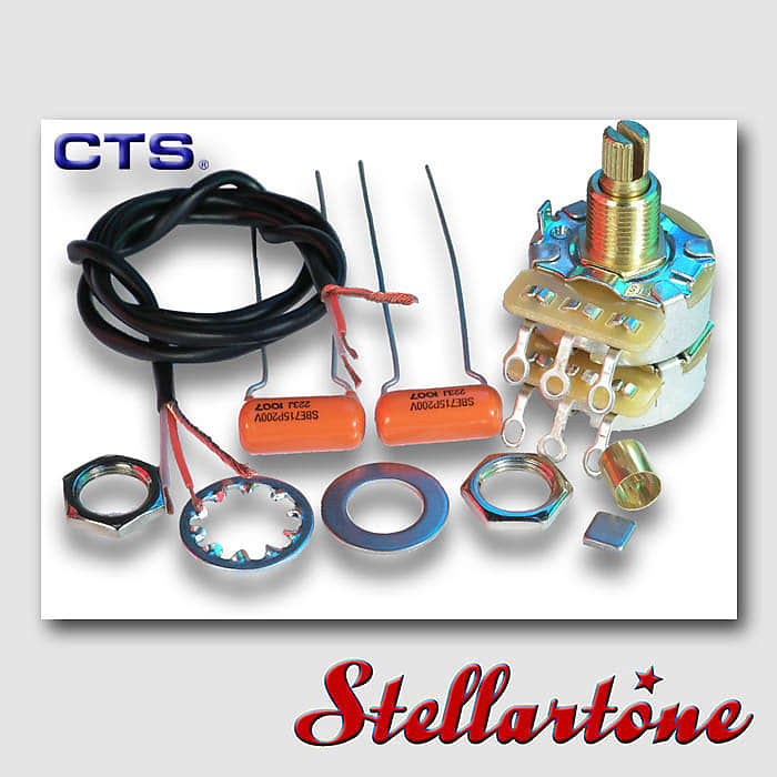 CTS Dual-Tone tone potentiometer pot FOUR orange drop | Reverb