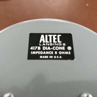 Altec 417B 8Ω Vintage Alnico | Reverb