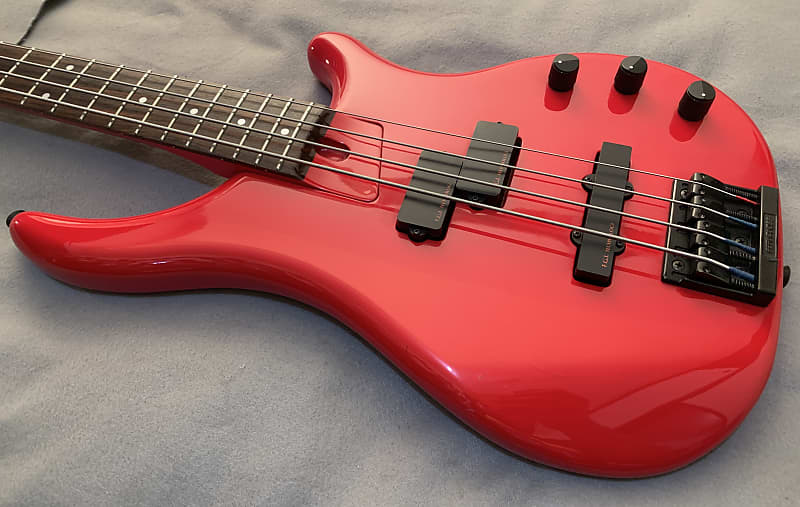 Rare Vintage Fernandes Revolver Bass FRB-55 - RED MIJ 1990. | Reverb