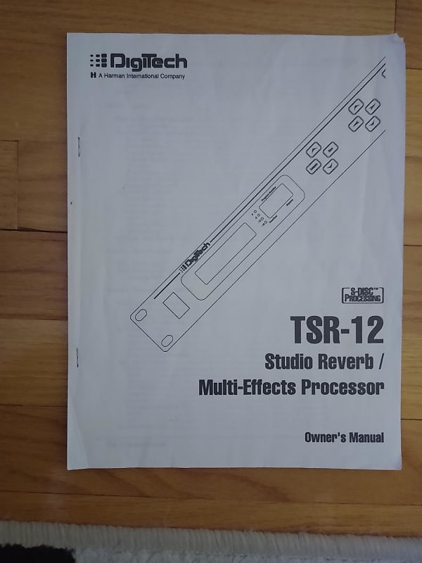 DigiTech TSR-12 Manual | Reverb