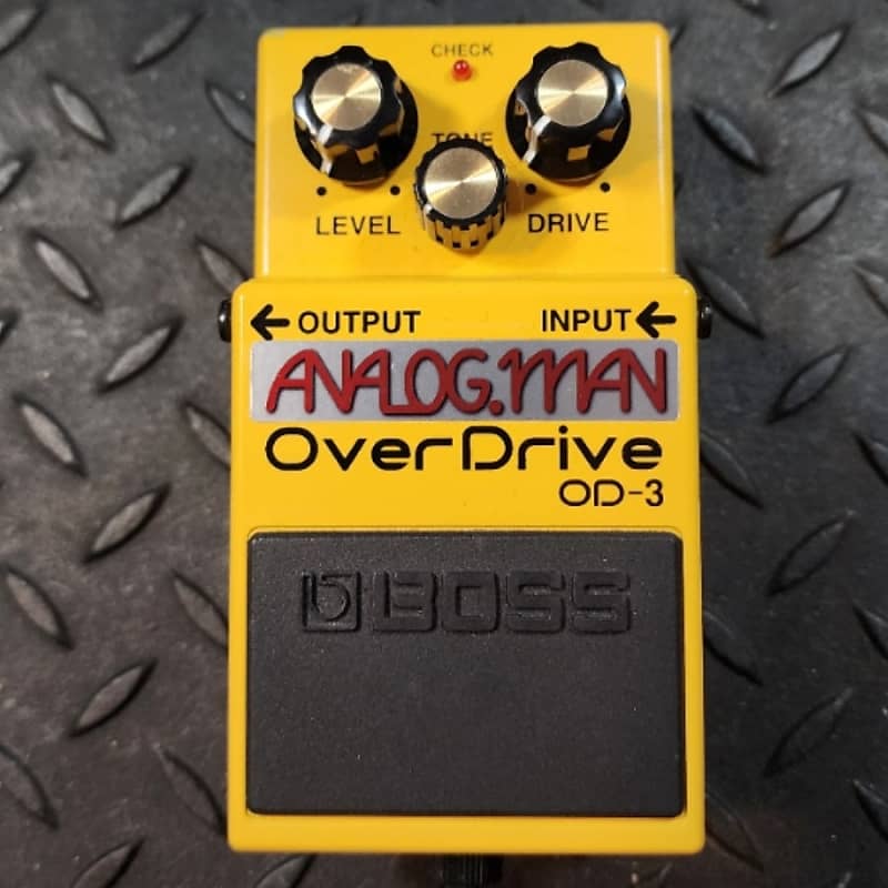 Boss OD-3 Overdrive Analogman Modded Super Mod | Reverb