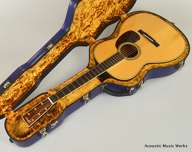 Calton Cases 000, 12-fret, Martin Style, Collings, Blue, Gold | Reverb