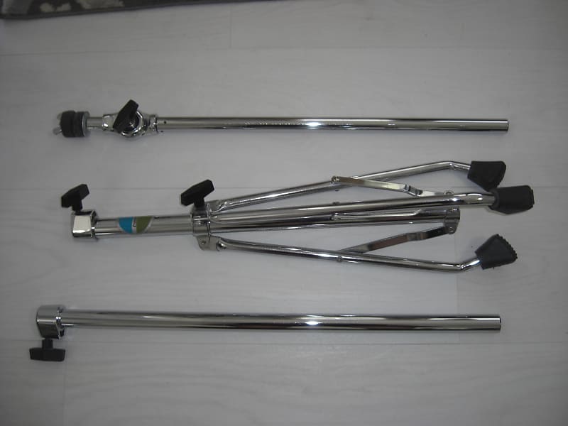 Ludwig Hercules 1980s Chrome tube leg heavy duty cymbal stand | Reverb
