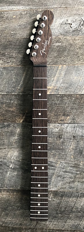Warmoth wenge wood Tele neck and tuners - UNUSED! | Reverb