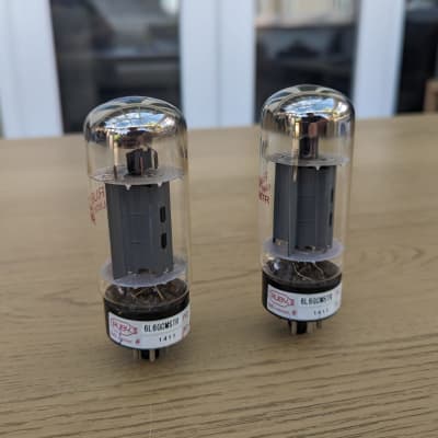 Ruby Tubes 6L6 (6L6GCMSTR) Matched Pair Valves for Guitar | Reverb UK